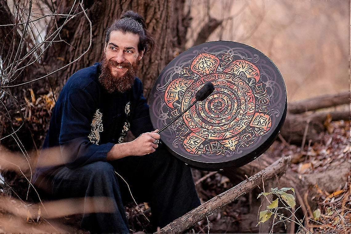 2024 New Tree Of Life Shaman Drum - Handmade Siberian Shamanic Drum ...