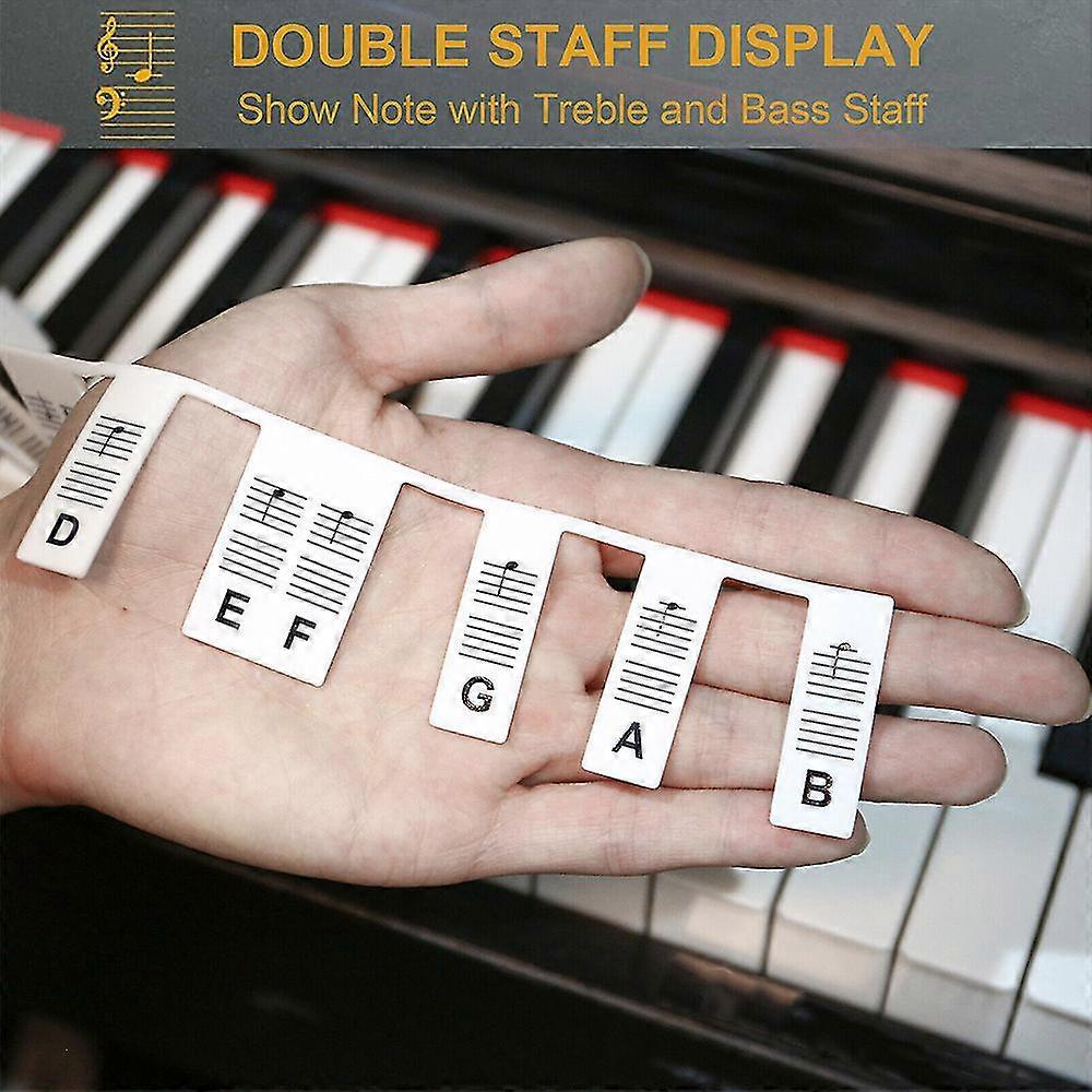 88 Keys Reusable Piano Keyboard Note Guiding Labels Piano Notes Guide ...