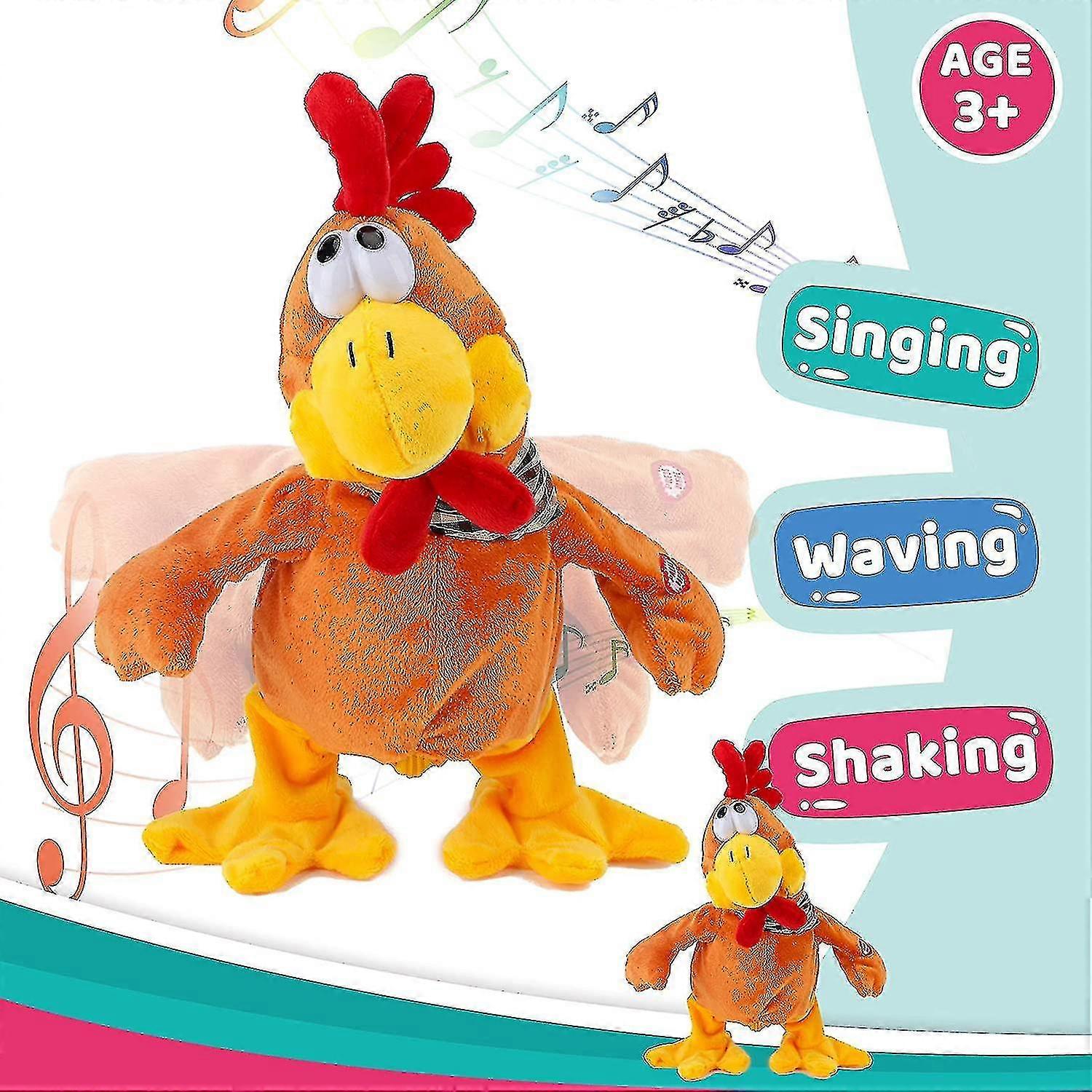 Electric plush toy crazy dancing chicken duck frog funny singing doll ...