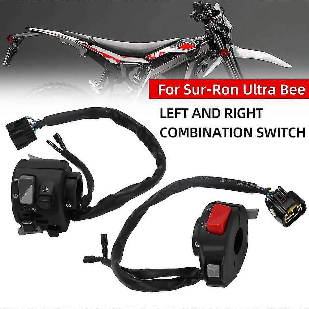 Bike Handle Bar Switch Button Left Right Control Light Switch Indicator ...