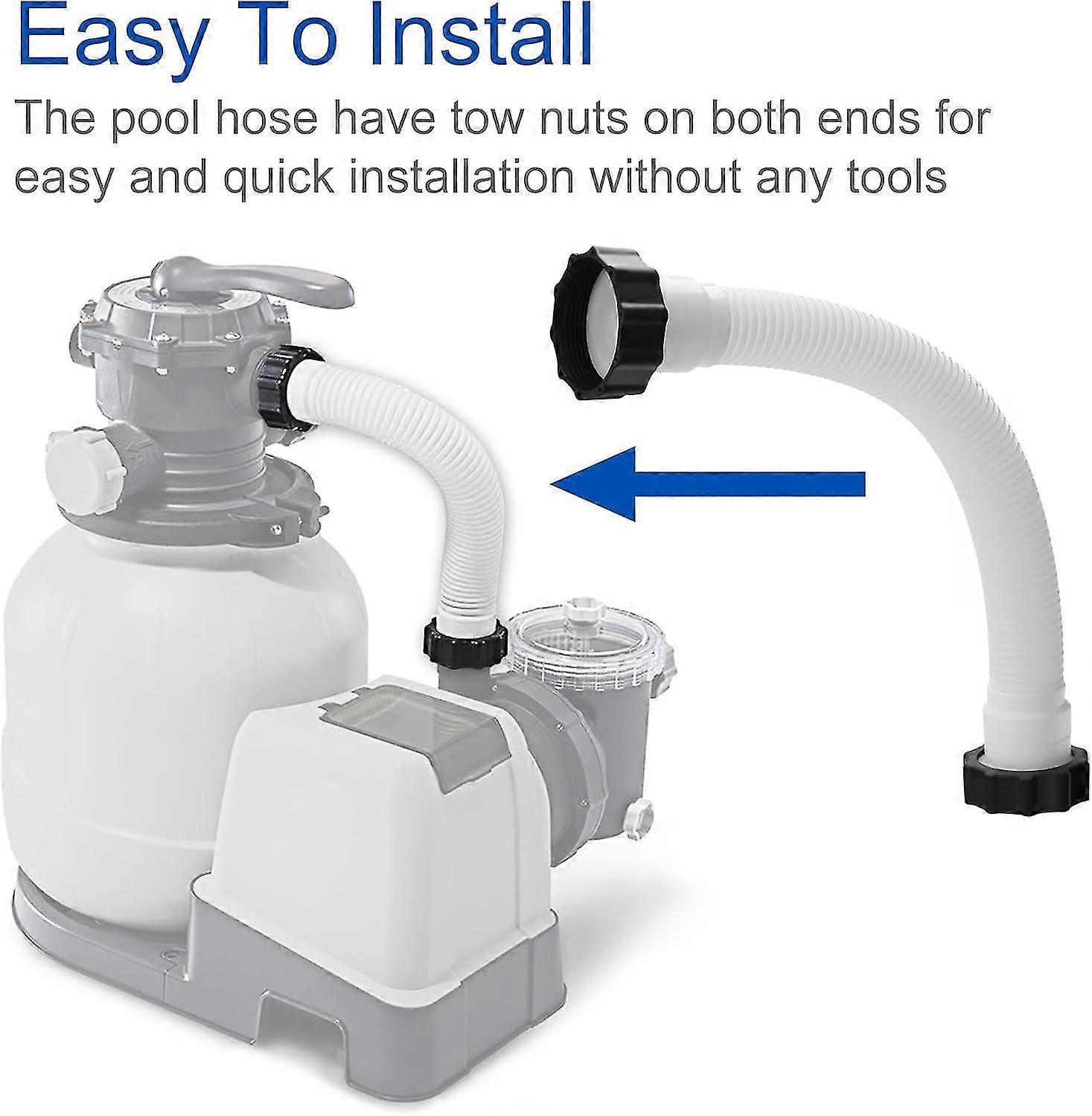 INTEX filter pump hose - 38 mm 150 cm/59inch - Swimming pool hose ,for ...