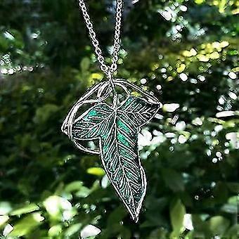 Elegant Elven Green Tree Leaf Enamel Pins Brooch for Women Men,Cosplay ...