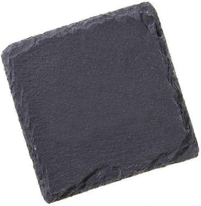 Bulk Set of 12 Square Slate Coasters, Handmade Natural Stone for Bar ...