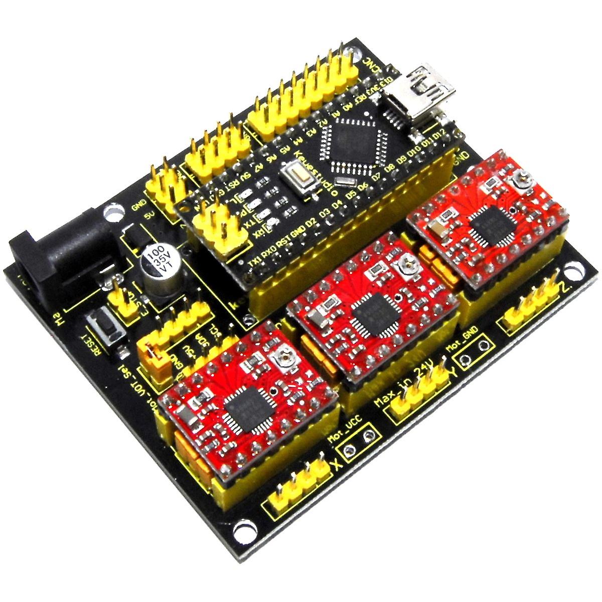 Keyestudio CNC Kit KS096 A4988 12V GRBL NANO (Arduino-Compatible ...