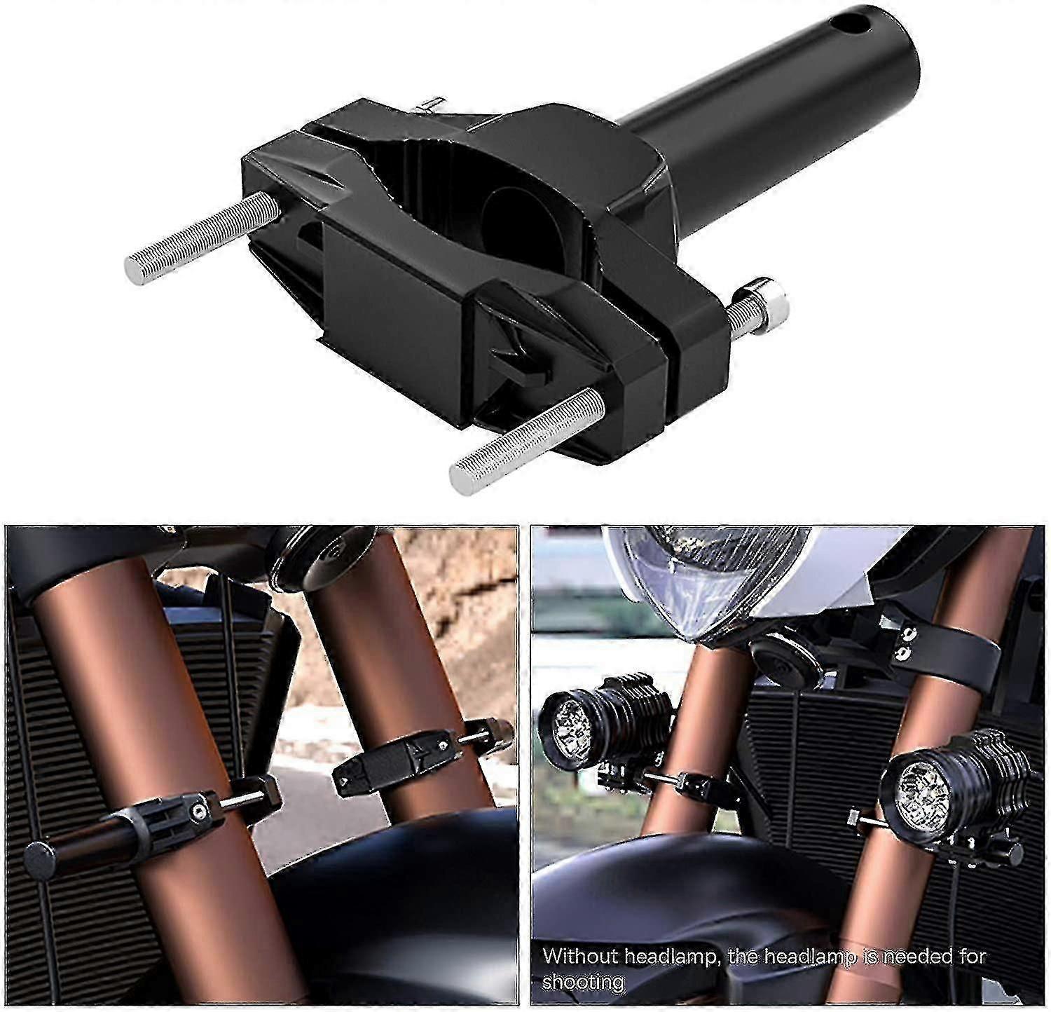 2 Pieces Motorcycle Headlight Bracket Off-road Light Mounting Clamps ...