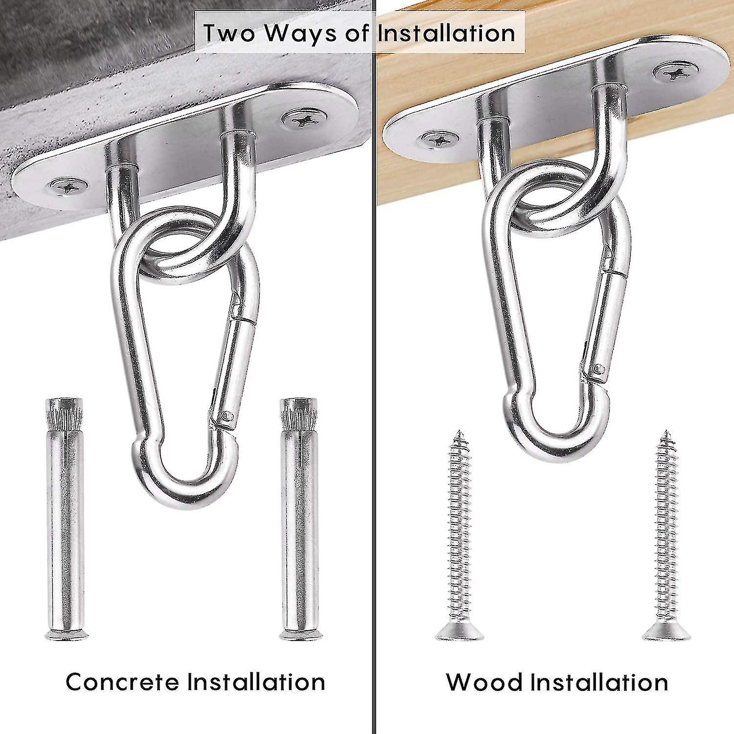 Ceiling Hook, 450kg Capacity Heavy Duty Ceiling Wall Mount Hook 304 ...