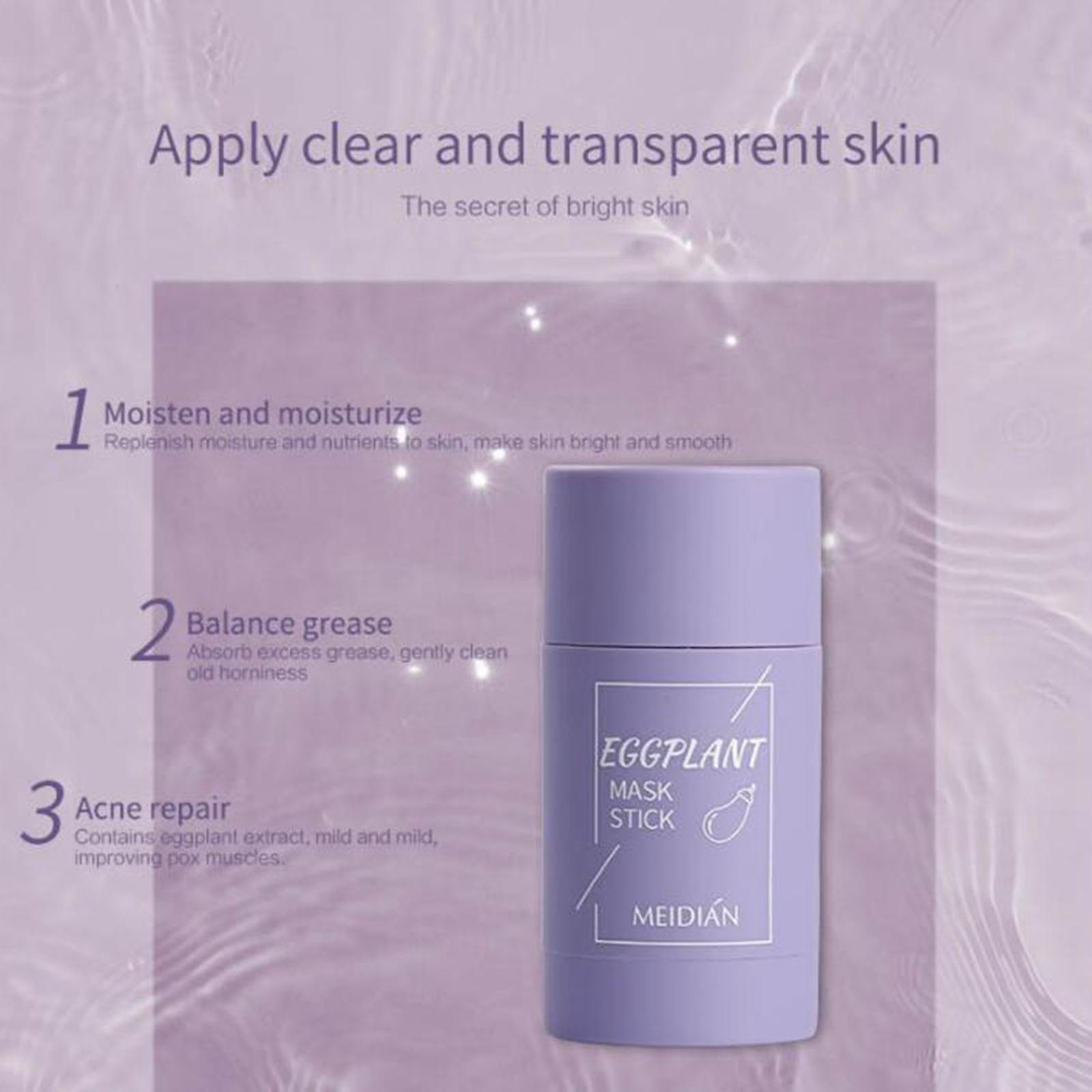 Purifying Clay Face Mask Solid Fine Mask Improves Skin Eggplant | Fruugo UK