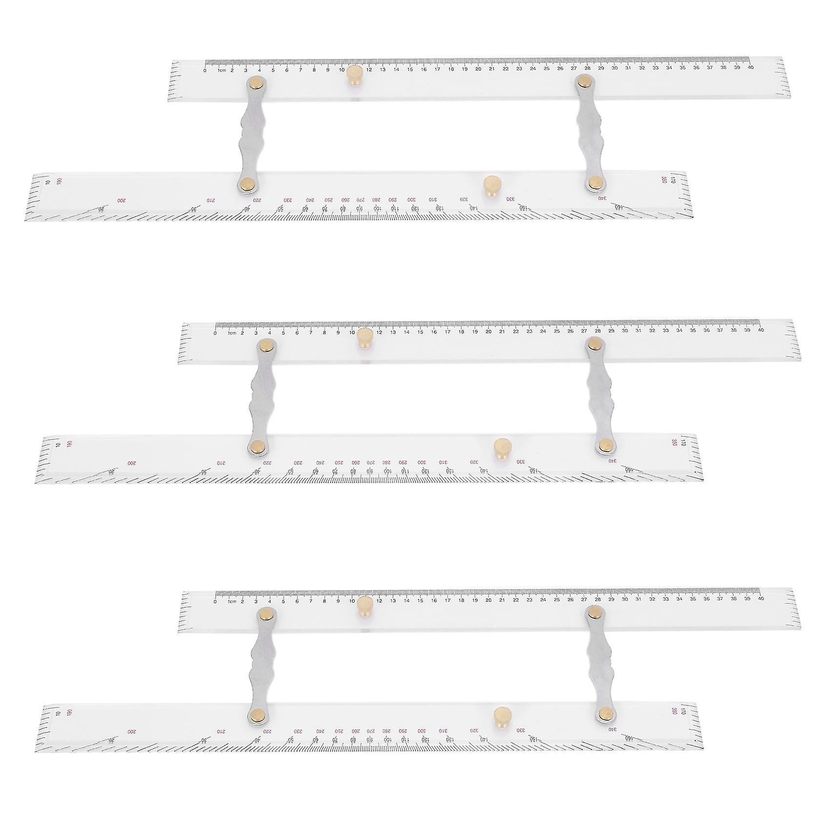 3x Marine Ruler Parallel Ruler Nautical Charts Parallel Ruler Mapping ...