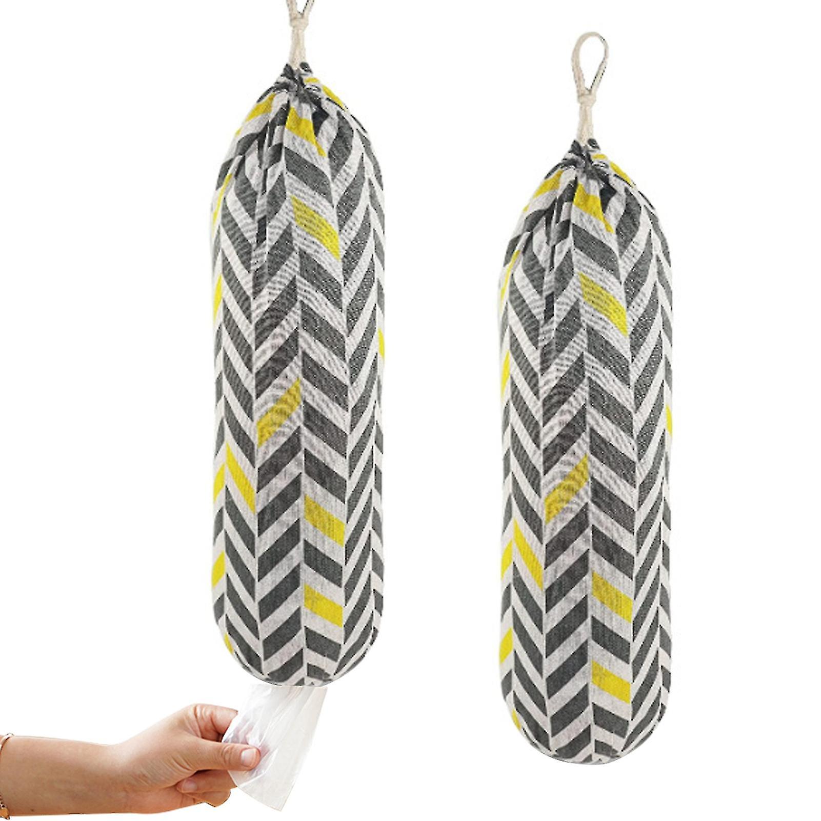 Plastic Bag Holder Portable Space-saving Washable Wall Mount Plastic ...