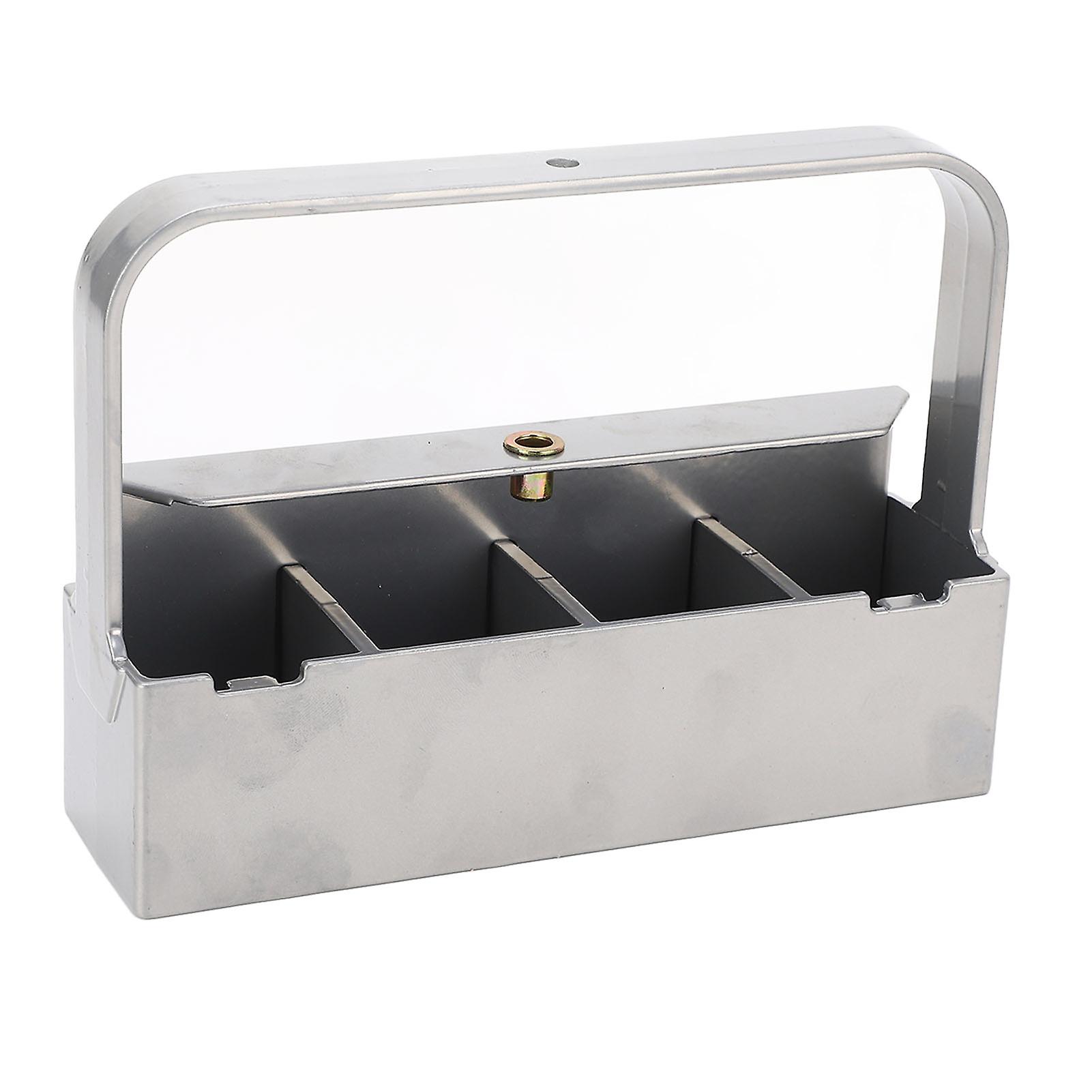 Soil Block Maker with Handle 4 Cell Seed Blocker Stainless Steel Manual ...