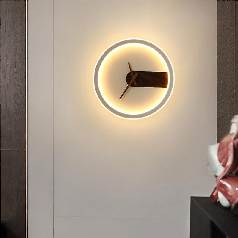 34W LED Wall Light With Eye-Caring Clock Design - Perfect For Bedroom ...