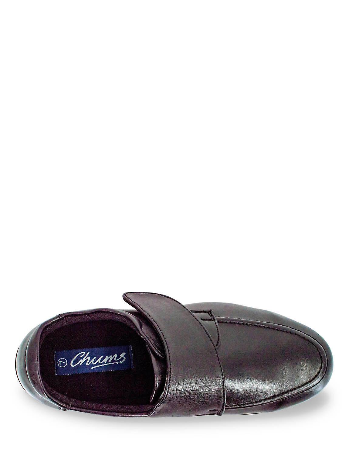Chums | Mens | Wide Fit Touch Fasten Leather Shoe | Fruugo UK