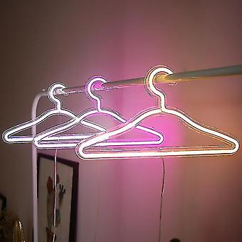 Led Clothes Hanger Neon Night Home Bedroom Decorative Coat Hanger ...