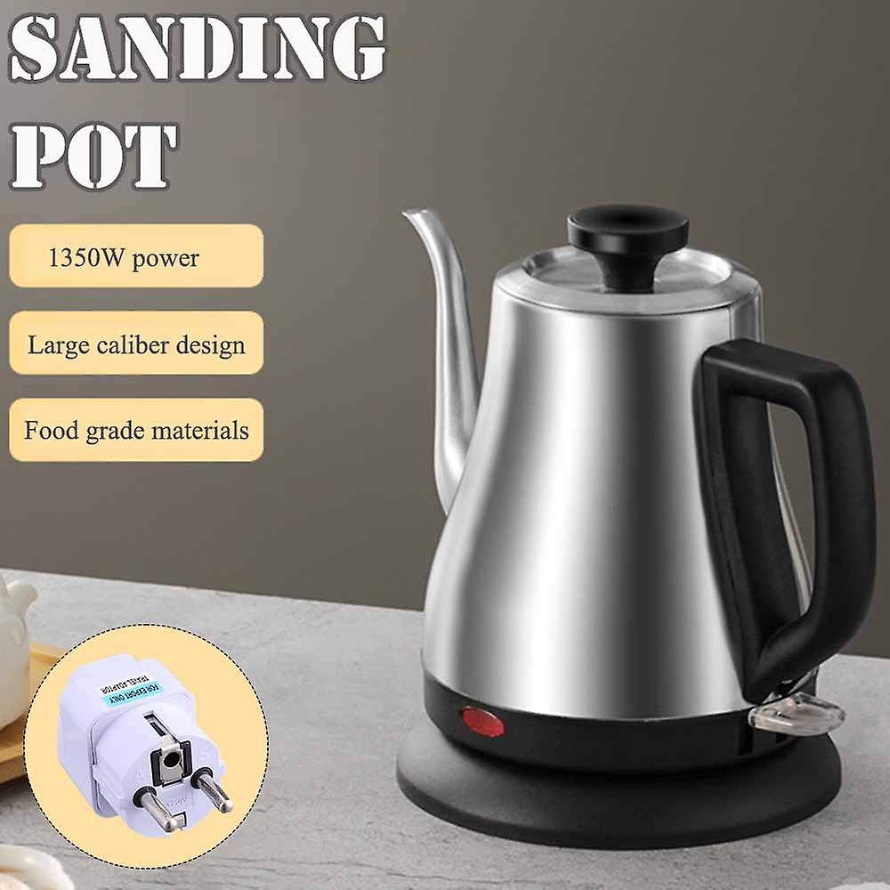 Long Spout Electric Kettle with Germany Plug Adapter Pour-Over Coffee ...
