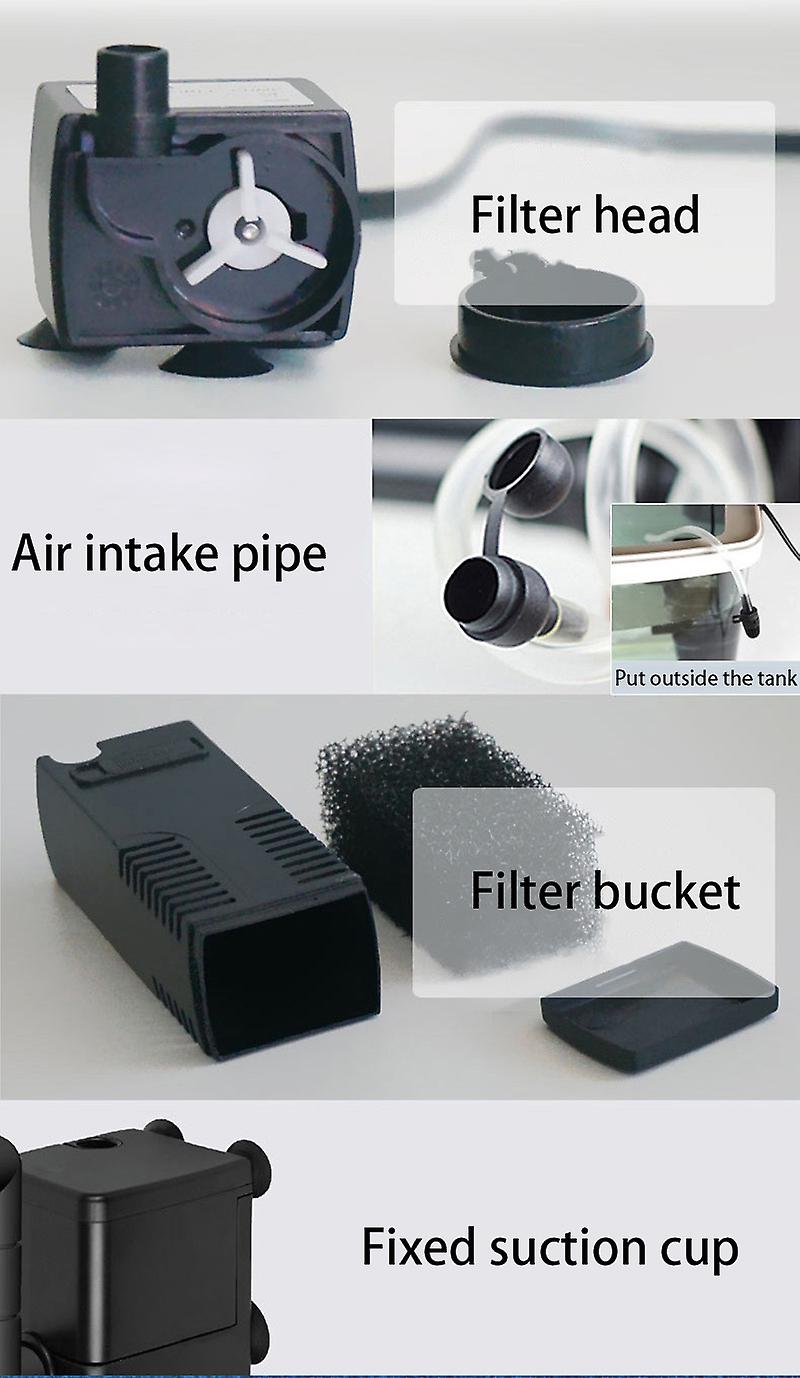 Small fish tank turtle tank aquarium low water level built-in ...