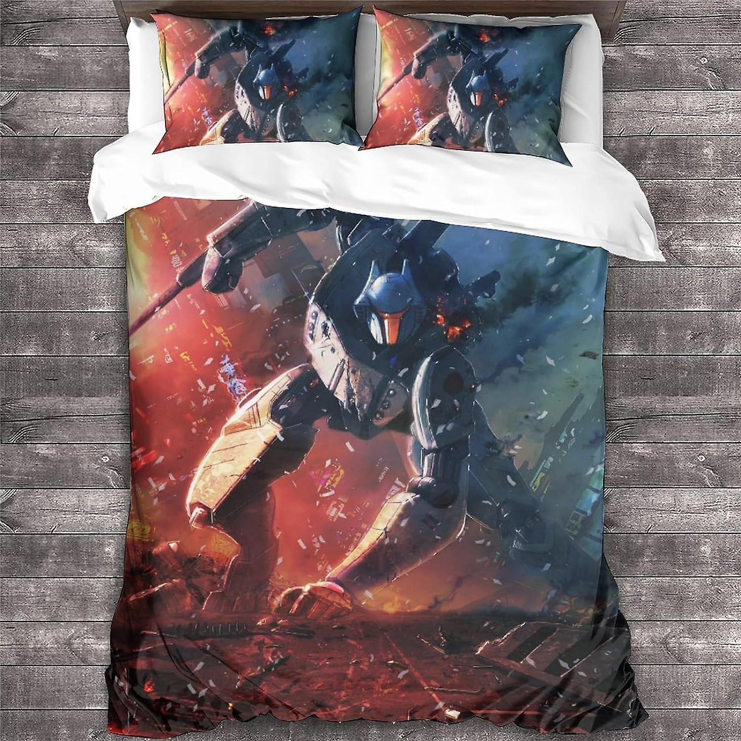 Pacific Rim 3D Printed Duvet Cover Set Soft Microfiber Bedding Set for ...