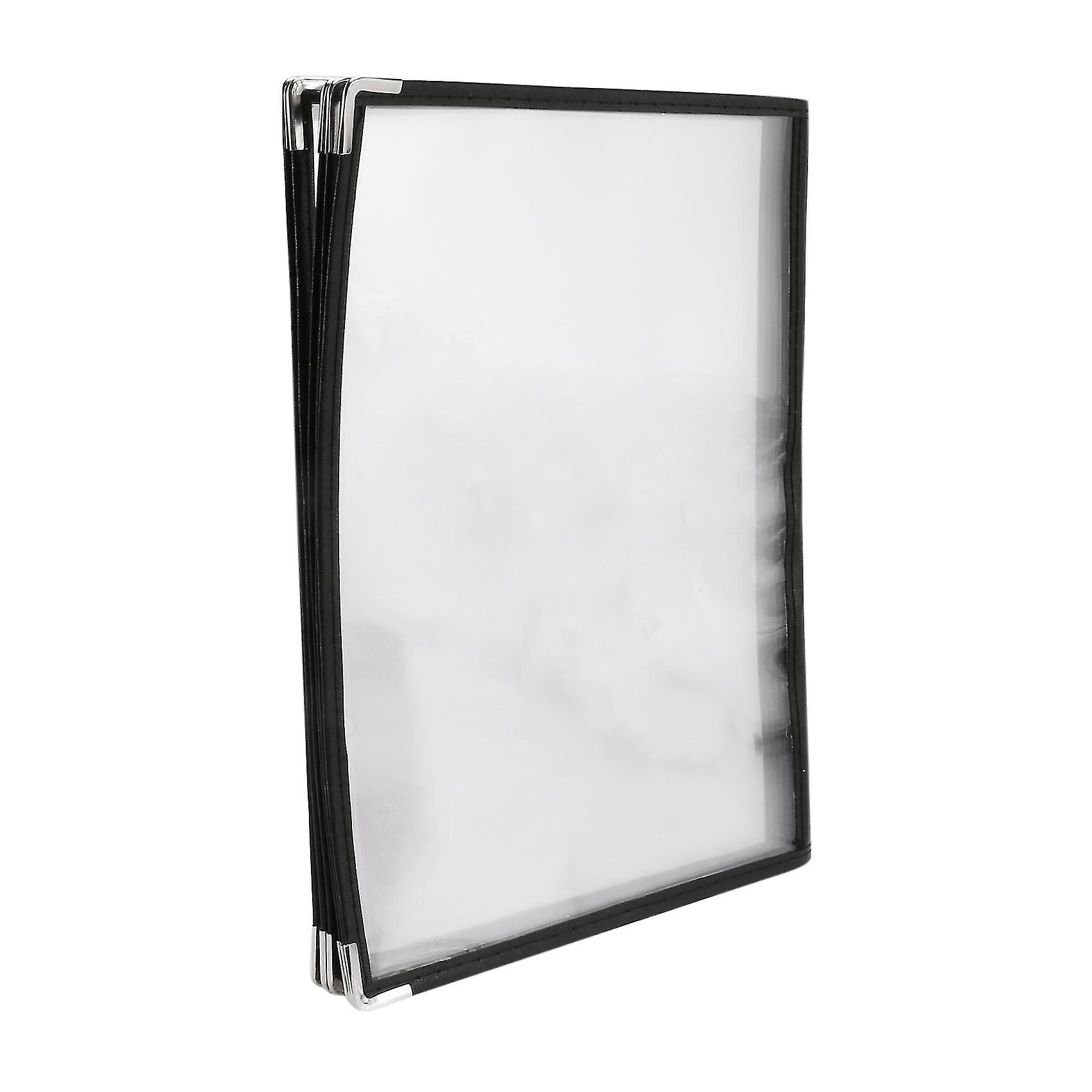 Transparent Restaurant Menu Covers For A4 Size Book Style Cafe Bar 6 ...