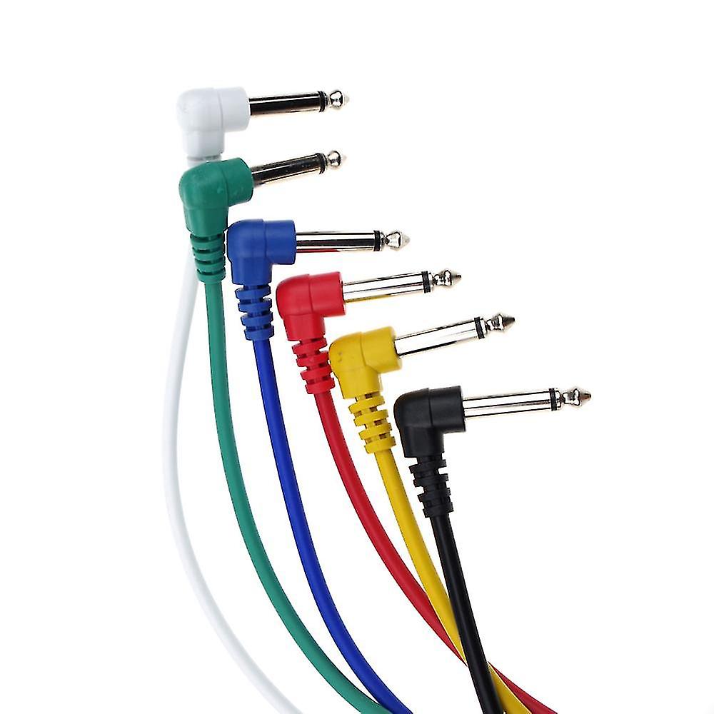 6 Colors Electric Guitar Effect Patch Cable Wire Audio Connection Cable ...