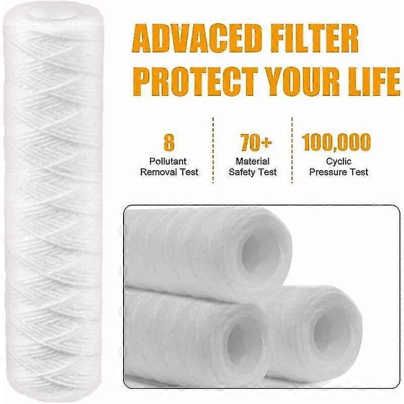 Set of 3 Coiled Filter Cartridges for Water Filter - Filtration of ...
