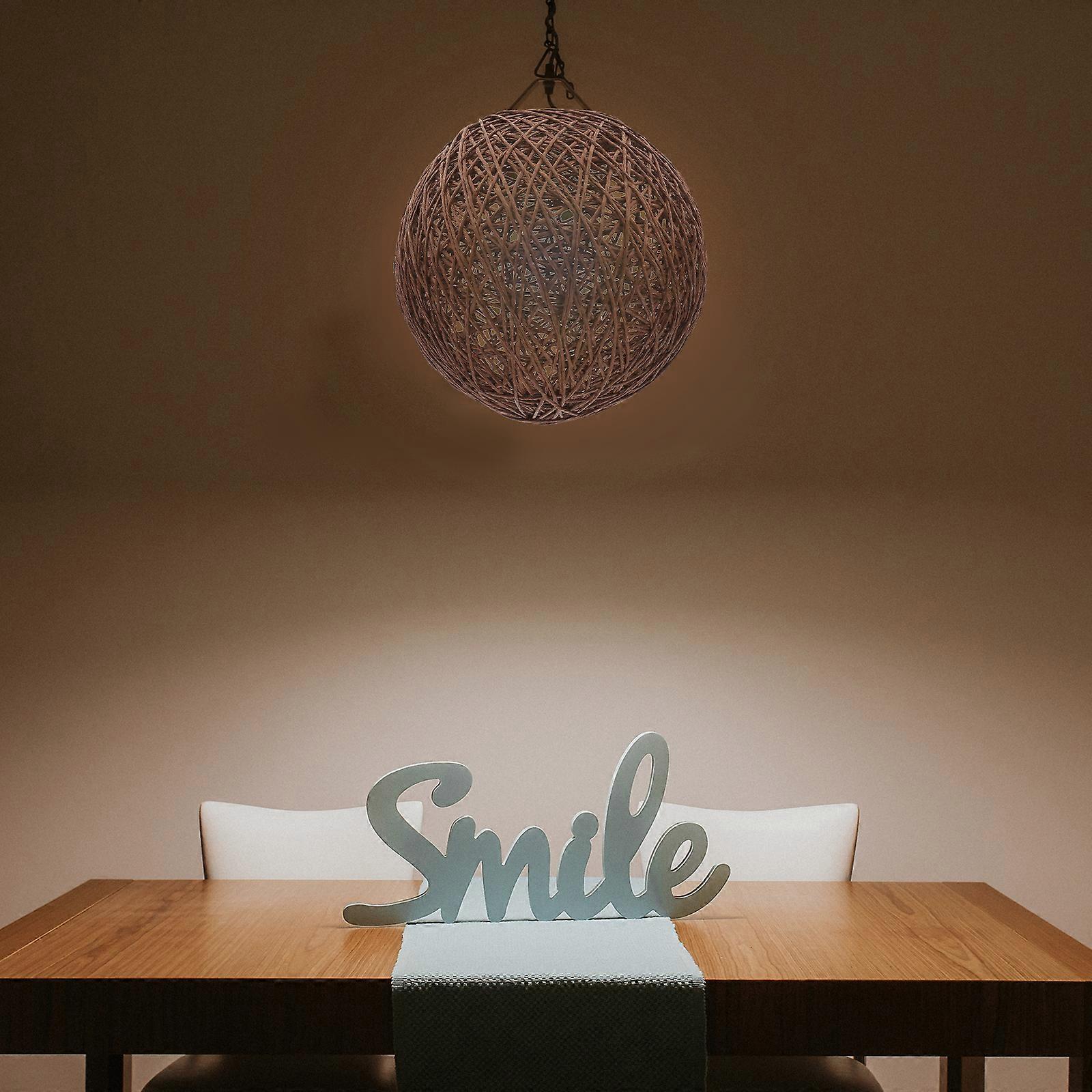 Paper Rattan Ball Lamp Shade Home Ceiling Light Shade Chic Table Light ...