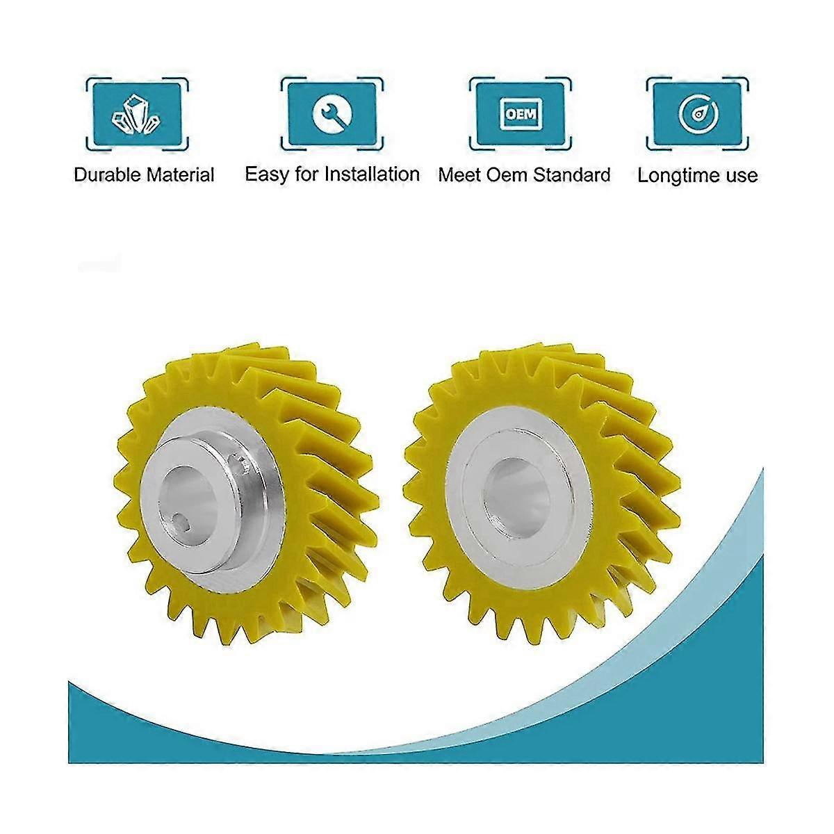 2PCS Mixer Worm Gear Replacement for Whirlpool & KitchenAid Mixers Gear ...