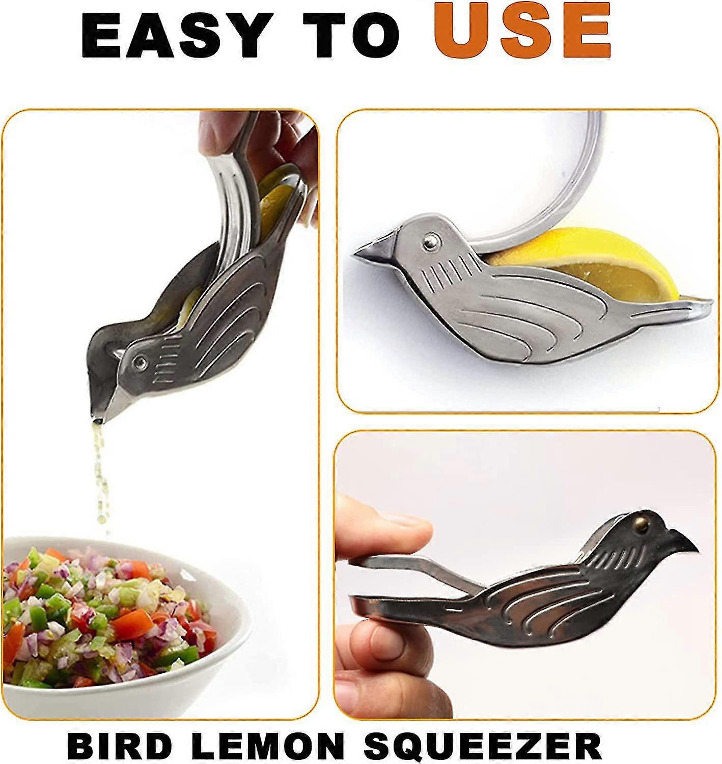 2pcs Bird Lemon Squeezer, Manual Stainless Steel Lemon Squeezer, Hand Juicer For Orange Lemon ...