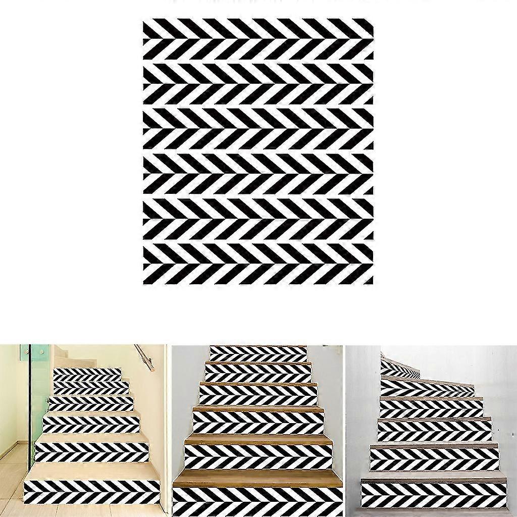 6pcs Streak Tile Floor Stair Sticker Pvc Kitchen Decoration Waterproof ...