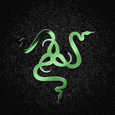 LOGO metal Clipping Stickers for RAZER Green and Silver Electronics ...