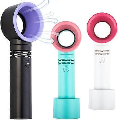 Protable Handheld Cooling Bladeless Fan USB Mini Fan Desktop Bladeless ...
