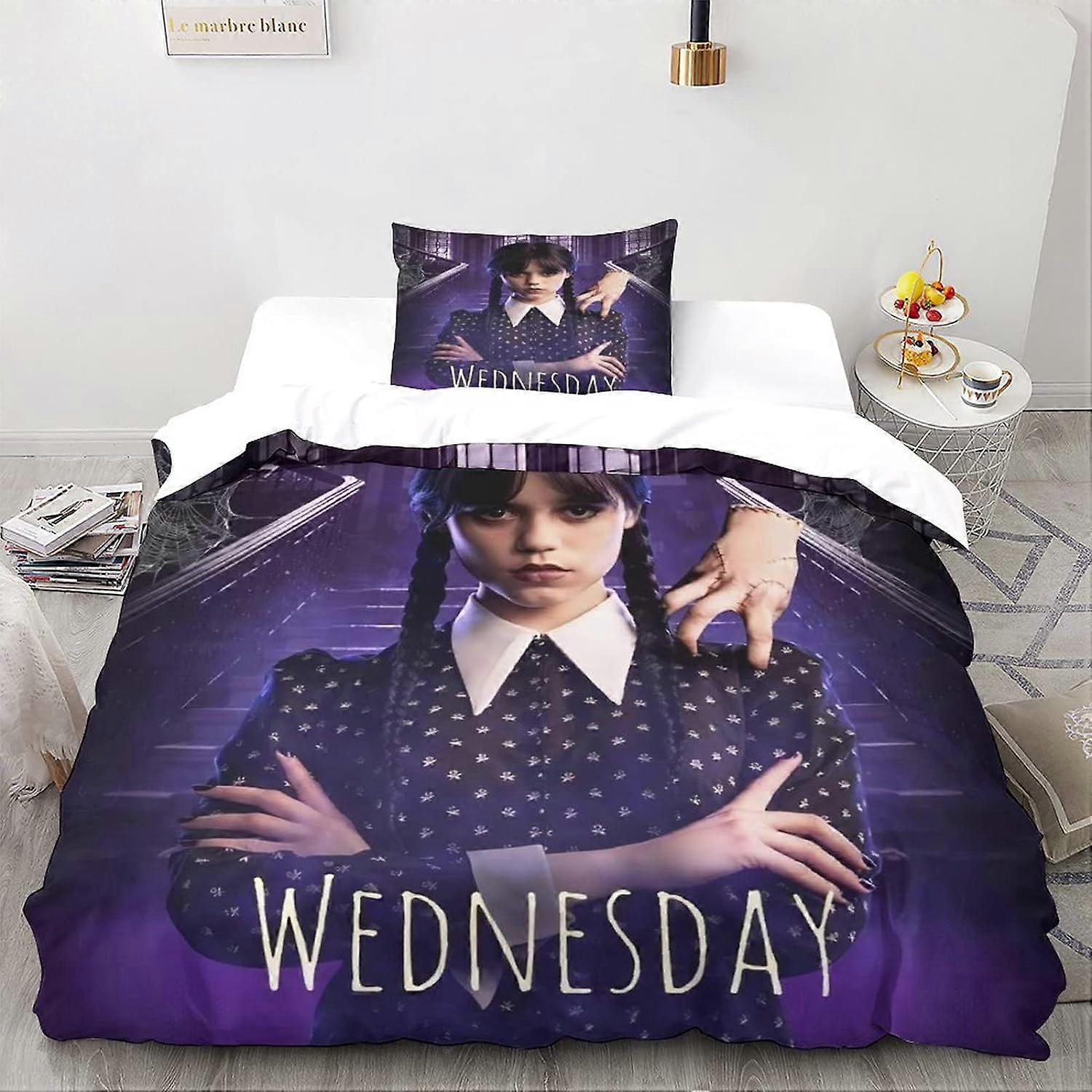 3D Printed Bedding Set with Wednesday Addams Duvet Cover, for Teens and ...