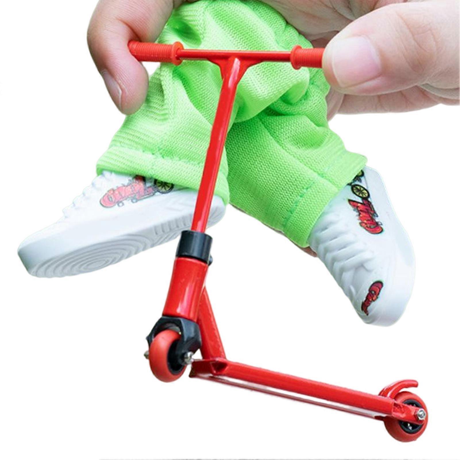 Finger Shoes Finger Pants Finger Scooter Toy Set Funny Stress Relief ...