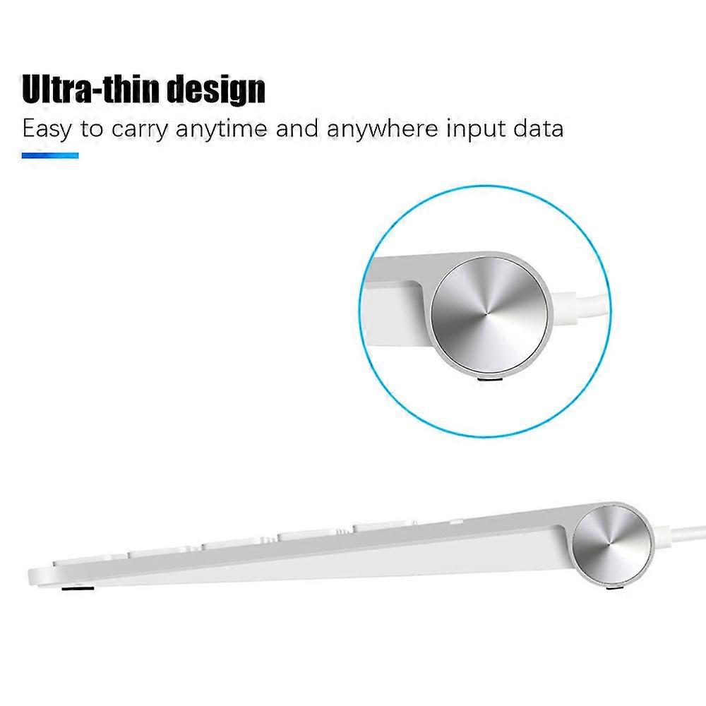 Mini Numeric Keypad Keyboard 18Keys Numeric Key Pad Numpad Number Pad ...