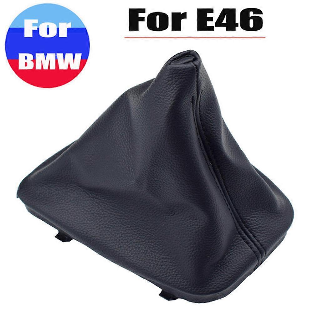 Manual Shift Boot Black Leather Boot Frame For BMW E30 E36 E39 E46 E81 ...