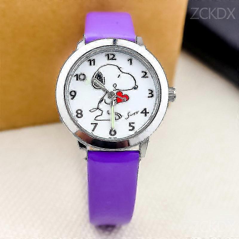 Snoopy Children's Cartoon Quartz Watch Fashion Animation Boy Girls ...