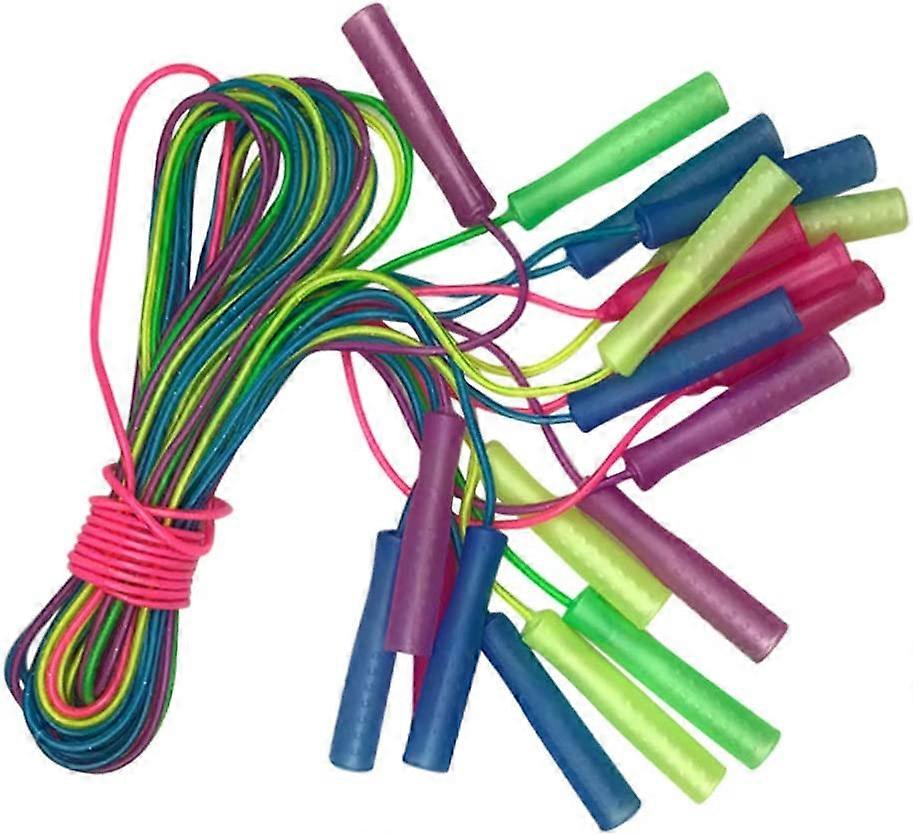 Adjustable Jump Rope 10 Pieces, Plastic Handle Jump Rope School Workout ...