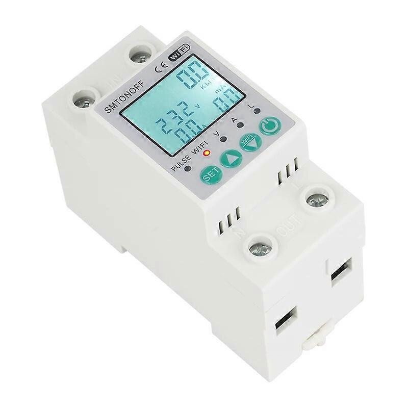 Tuya WiFi 2P 63A Bi-directional Measuring Prepaid kWh Meter Auto ...