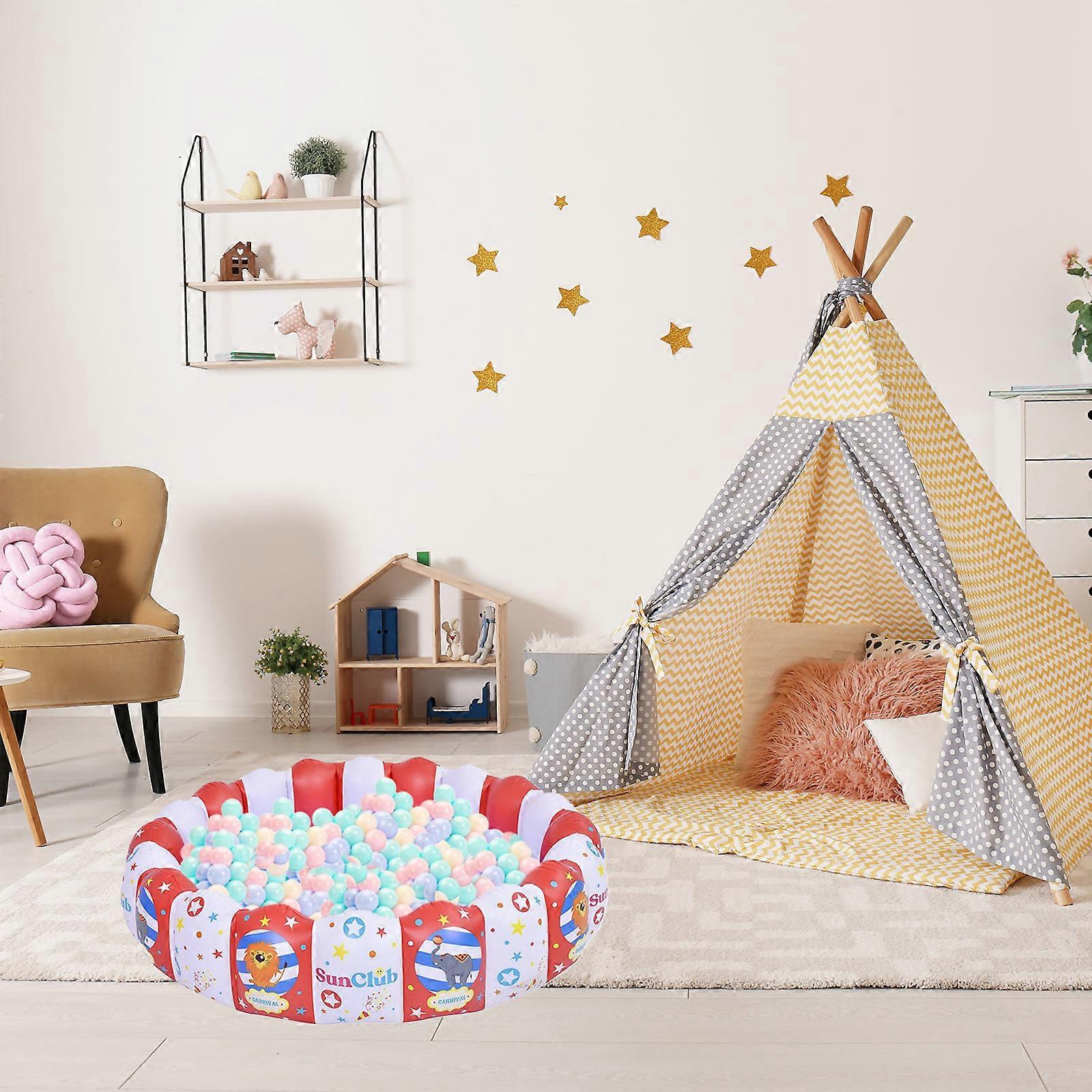 Inflatable Baby Pool Multicolor For Toddler PVC Round New Thickened ...