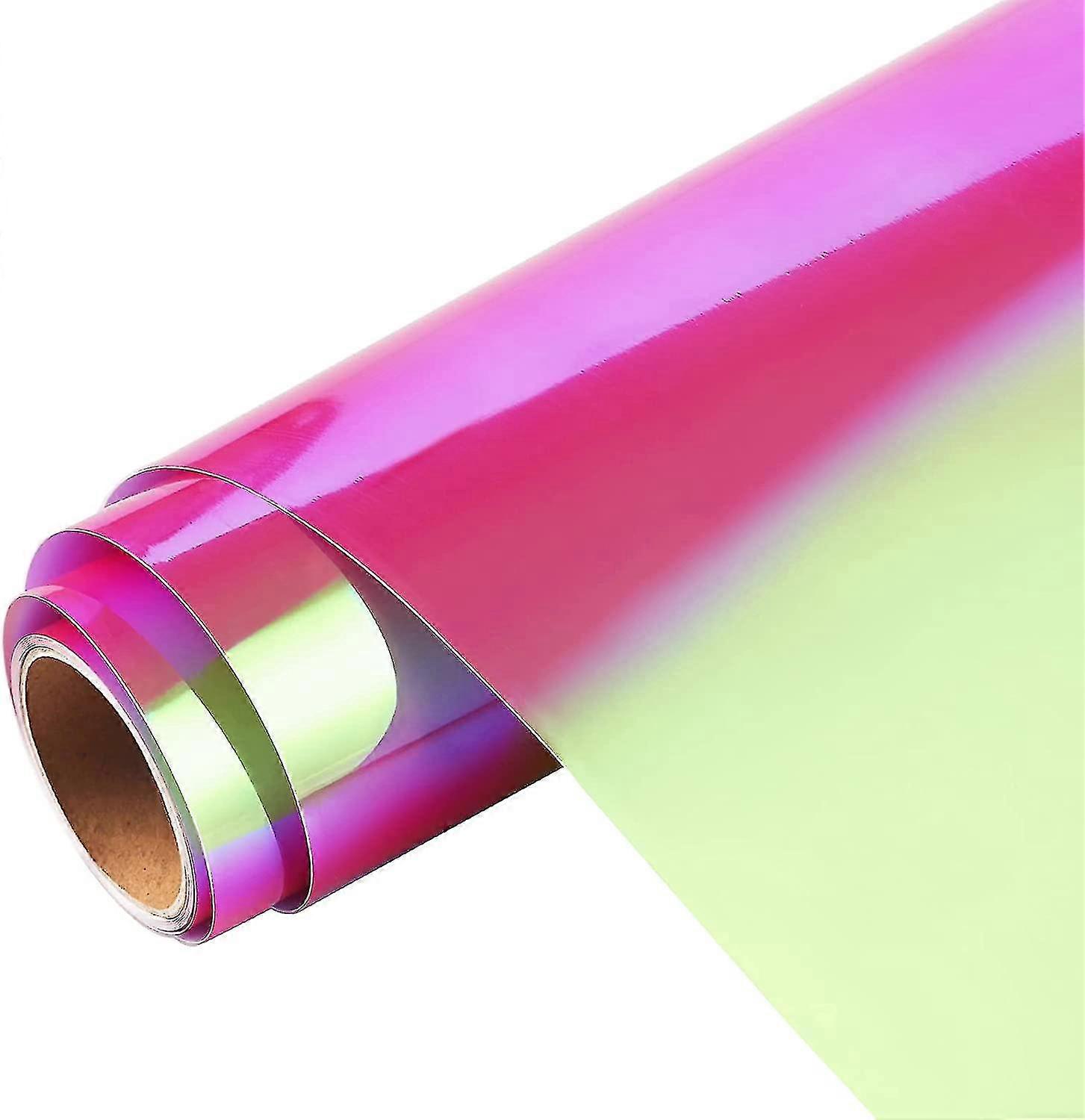 Holographic Adhesive Vinyl Roll - Permanent Craft Glossy & Waterproof ...