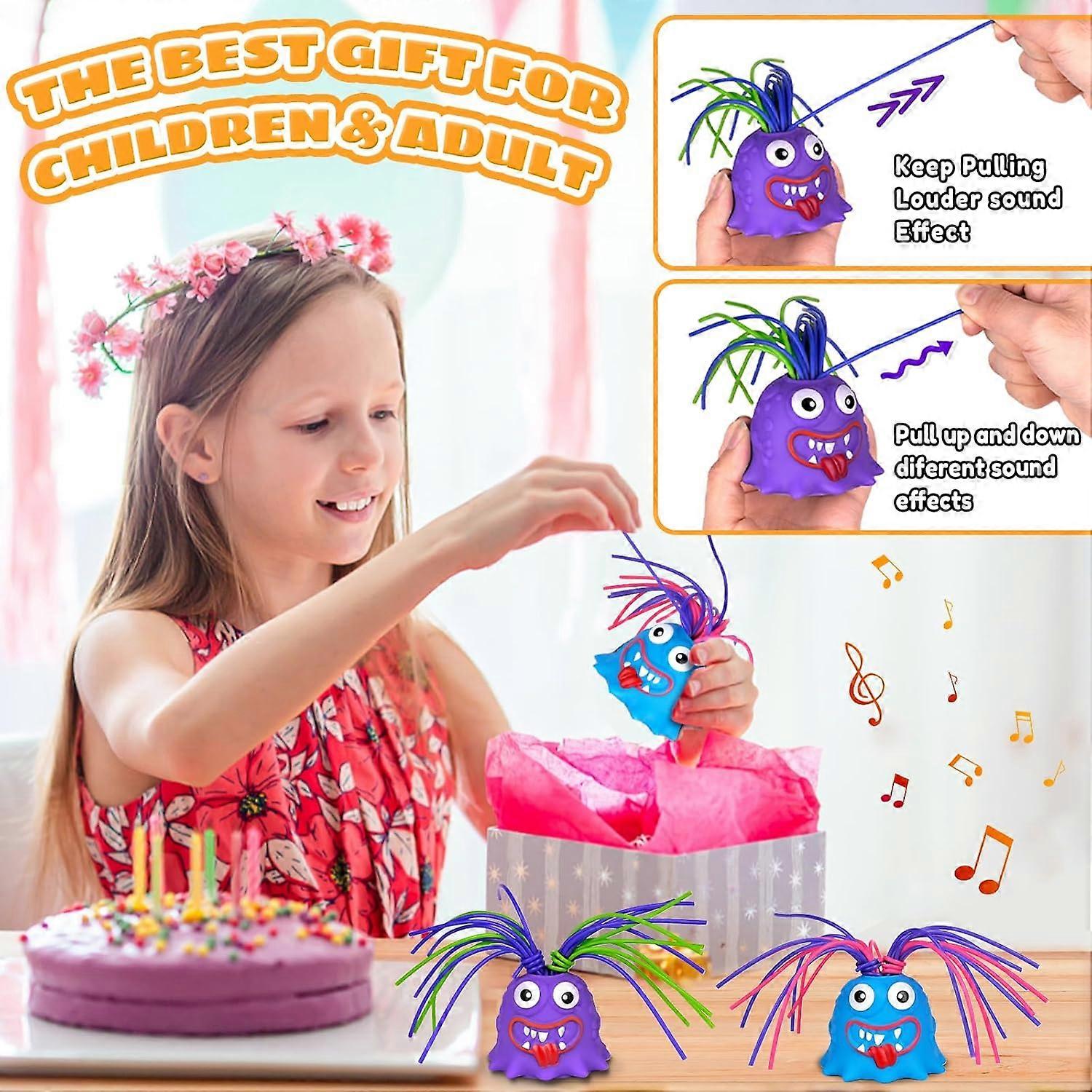 Screaming Monster Toy, Hair Pulling Fidget Toy for Stress Relief ...