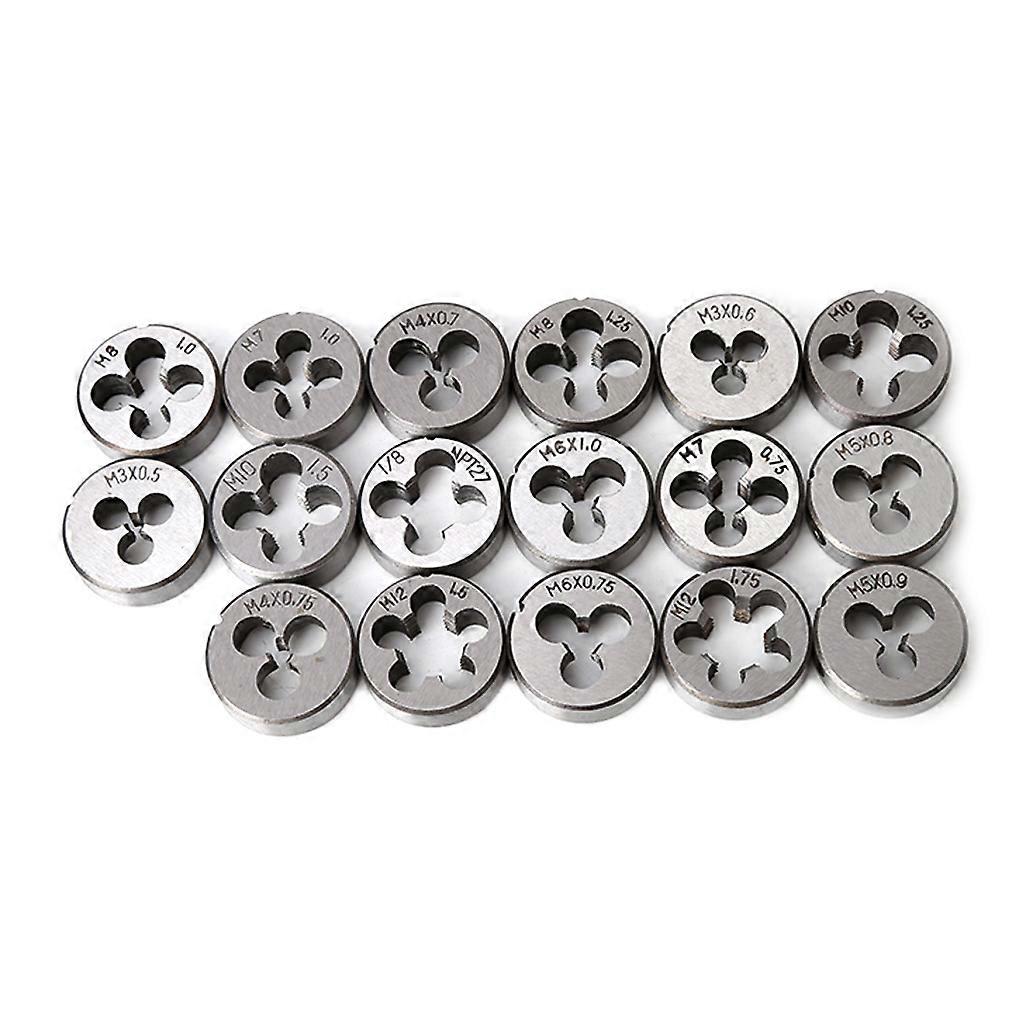40 Pcs Metric Tap Die Set Hand Threading Tool Tungsten Carbide Screw ...