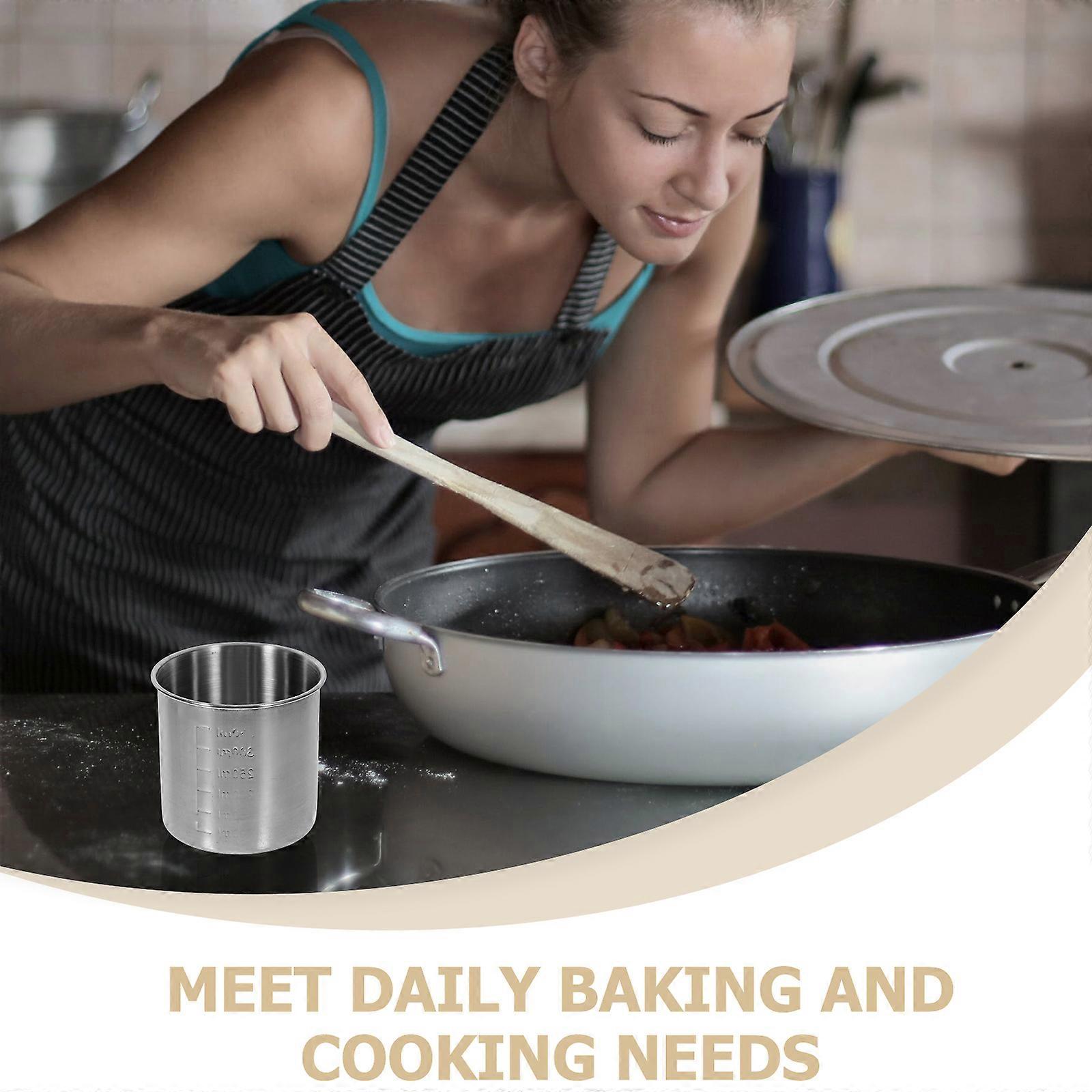 Stainless Steel Measuring Cup for Baking and Rice Precise Measurement ...
