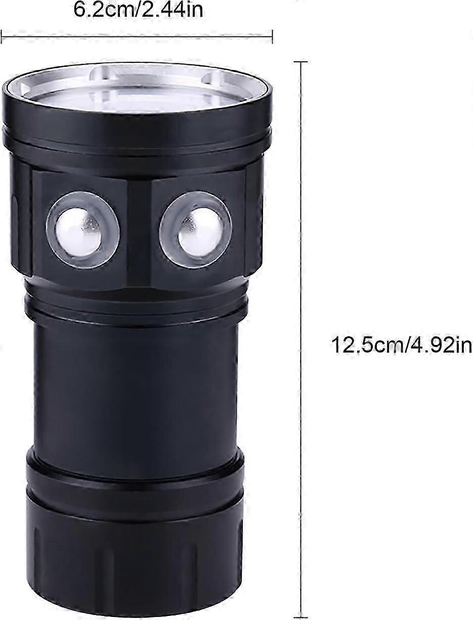 Diving Light, IPX8 Waterproof, 18000 Lm, 500 Meters, Bright Pearls ...
