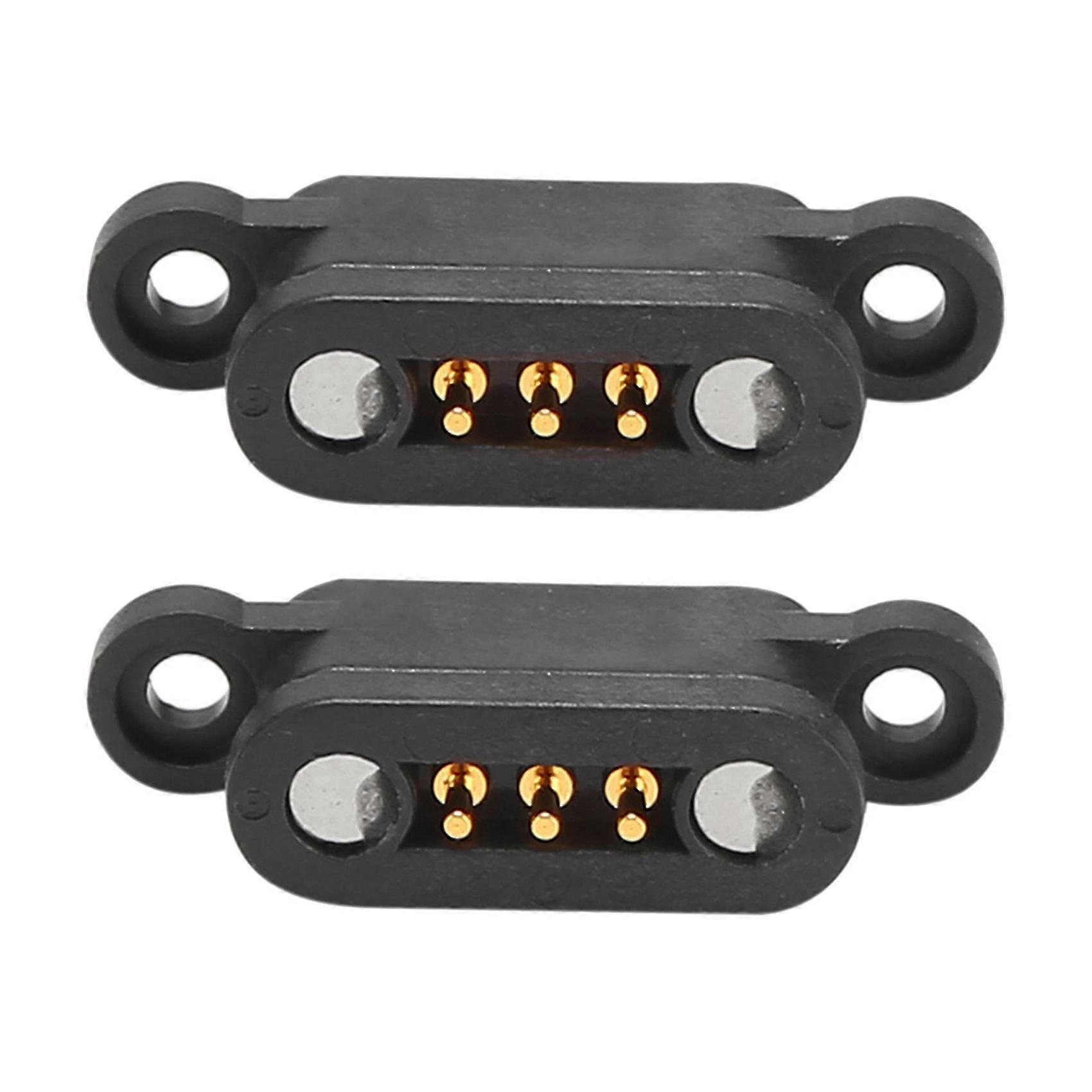 10 Pairs Spring Loaded Magnetic Pogo Pin Connector 3 Positions Magnets ...