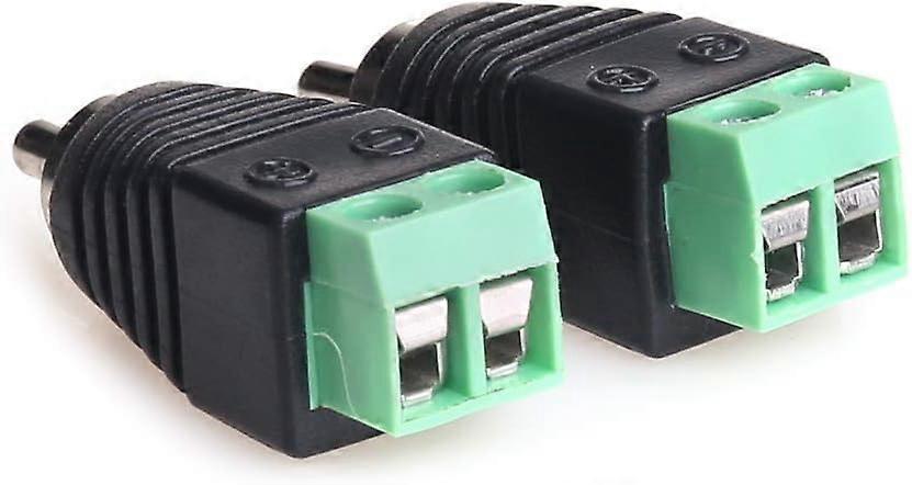 Rca Plug Adapter Terminal Block, Rca To Av Block Screw Connection ...