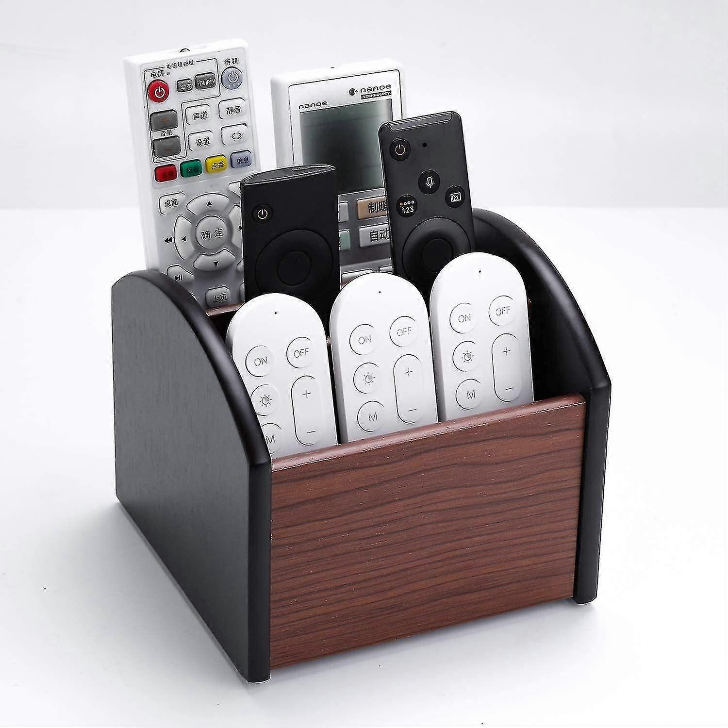 Remote Control Holder Remote Caddy Organizer Wooden Desk Organizers ...