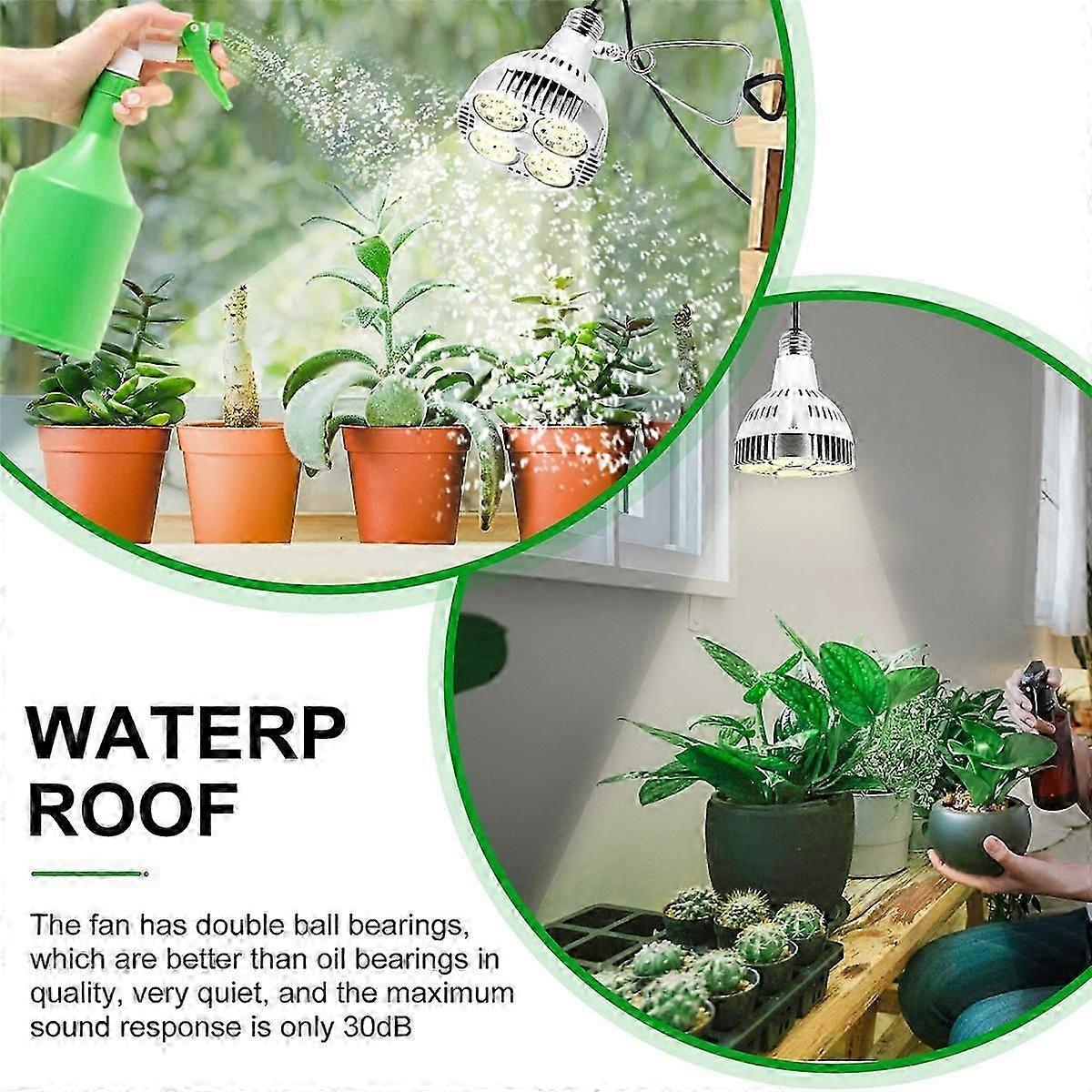 E27 Plant Lamp Light Bulb 35W LED Plant Grow Light Full Spect Warm ...