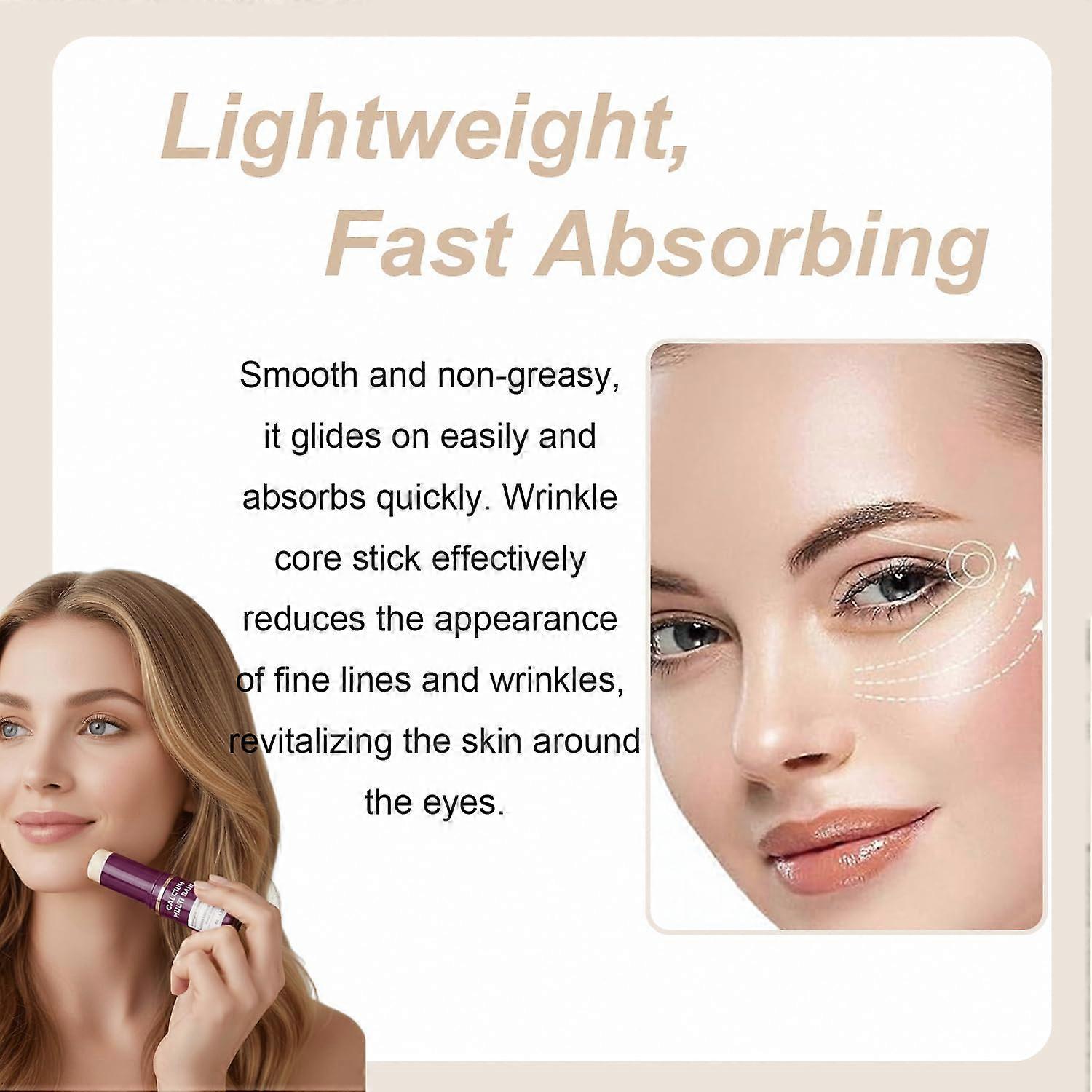 Calcium Collagen Multi Balm Stick for Face and Eyes, Hydrating ...