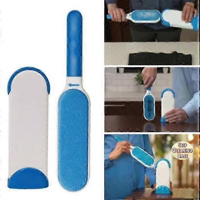 Fur Wizard Pet Fur and Lint Remover, Reusable Self-Cleaning Brush for ...