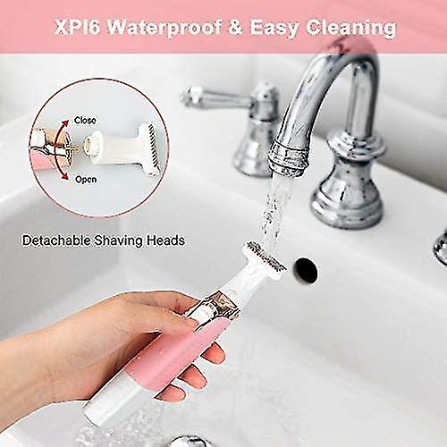 Electric Razor For Women, Painless 2-in-1 Wet & Dry Shaver Bikini ...