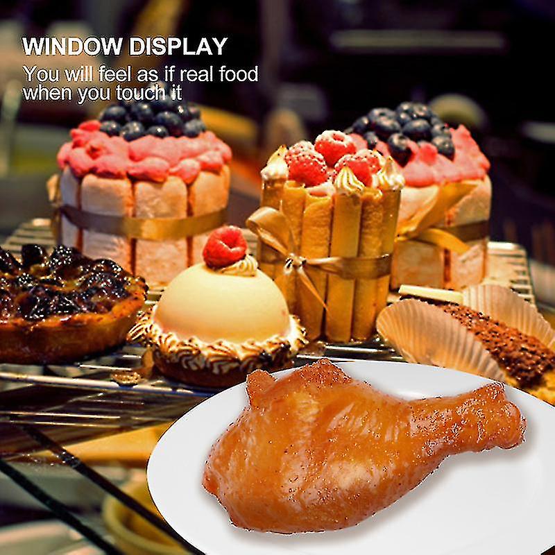 Simulation Chicken Leg Model Food Decoration Prop Fake Drumstick ...